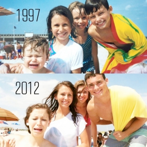 Recreating Old Family Photos - Kids Kubby