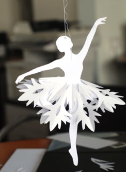 Paper Ballerina Snowflakes - Kids Kubby