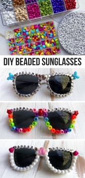 DIY Beaded Sunglasses (Fun Craft Idea For Kids!)
