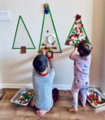 Contact Paper Christmas Tree Craft - Kids Kubby