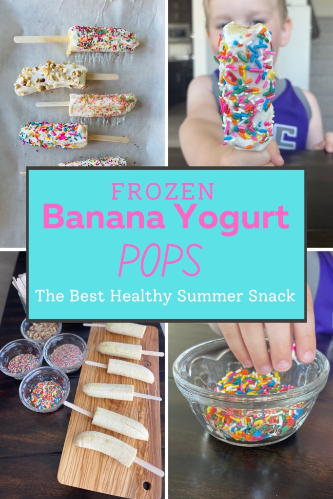 Easy Frozen Banana Yogurt Pops!