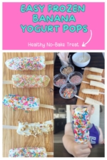 Easy Frozen Banana Yogurt Pops!