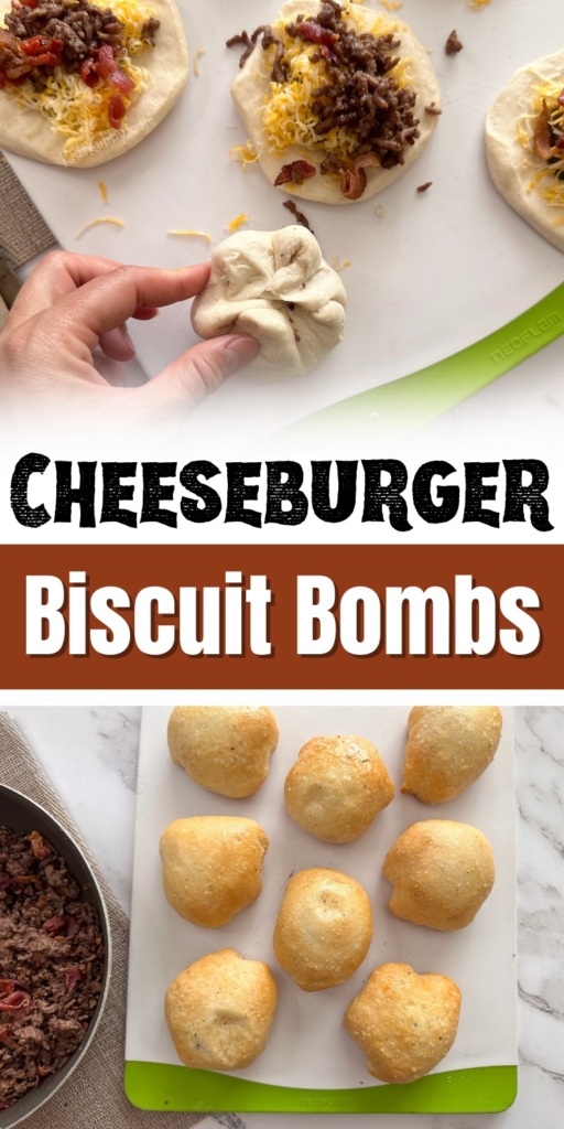 Cheeseburger Biscuit Bombs - Kids Kubby