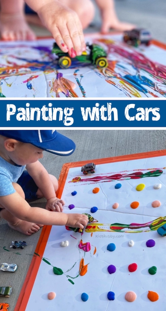 Painting With Cars - Fun Action Art Activity