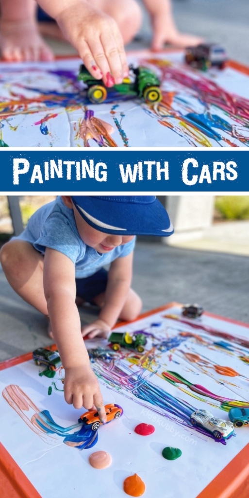 Painting With Cars - Fun Action Art Activity
