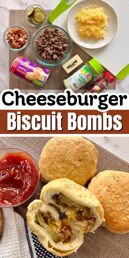 Cheeseburger Biscuit Bombs - Kids Kubby