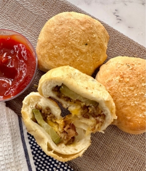 Cheeseburger Biscuit Bombs - Kids Kubby