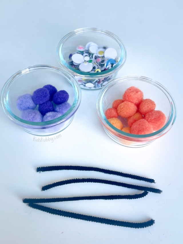 DIY Spider Craft: Pipe Cleaners, Pom Poms, and Googly Eyes