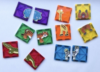 Magnetic Tile Sticker Match