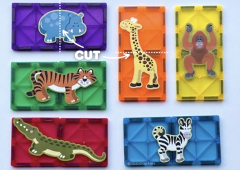 Magnetic Tile Sticker Match