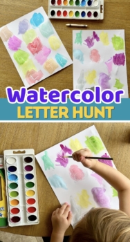 Watercolor Letter Hunt