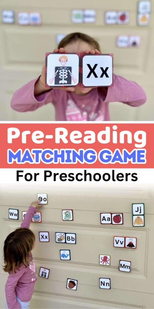 Beginning Letter Sounds Matching Game (Using Magnetic Tiles)