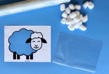 Cotton Ball Sheep Craft - Kids Kubby