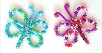 Beaded Pipe Cleaner Butterflies (With Step-by-Step Photos)