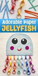 Construction Paper Jellyfish (Easy Craft For Kids To Make)