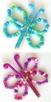 Beaded Pipe Cleaner Butterflies (With Step-by-Step Photos)