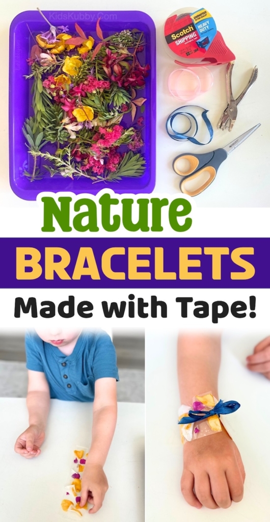 DIY Nature Bracelets (Made With Tape!)