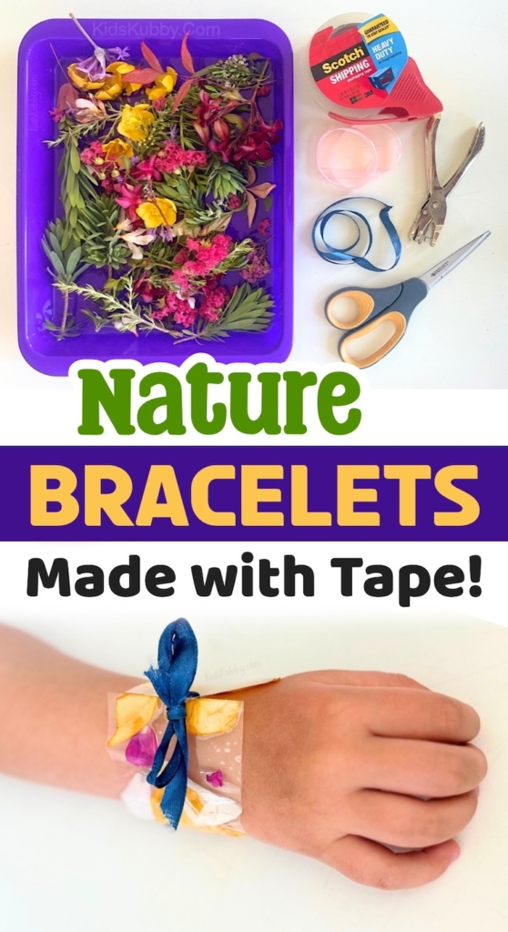 DIY Nature Bracelets (Made With Tape!)