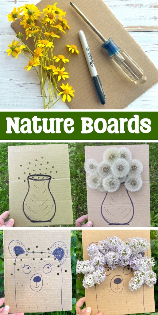 Nature Boards (Creative Outdoor Activity For Kids)