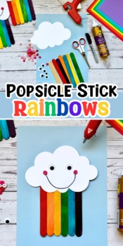 Popsicle Stick Rainbows
