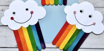 Popsicle Stick Rainbows