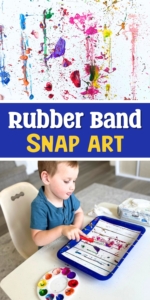 Rubber Band Snap Painting