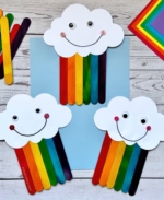 Popsicle Stick Rainbows