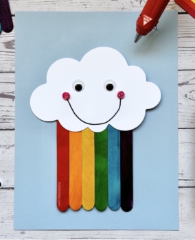 Popsicle Stick Rainbows