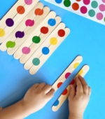 Popsicle Stick Dot Matching Game