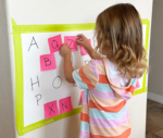Alphabet Post-It Match