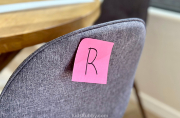 Alphabet Post-It Match