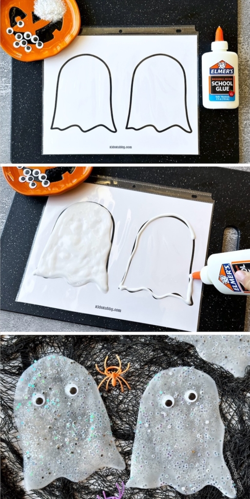 Halloween Glue Ghosts