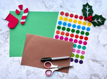 Christmas Tree Counting Activity Using Dot Stickers