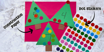 Christmas Tree Counting Activity Using Dot Stickers