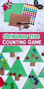 Christmas Tree Counting Activity Using Dot Stickers