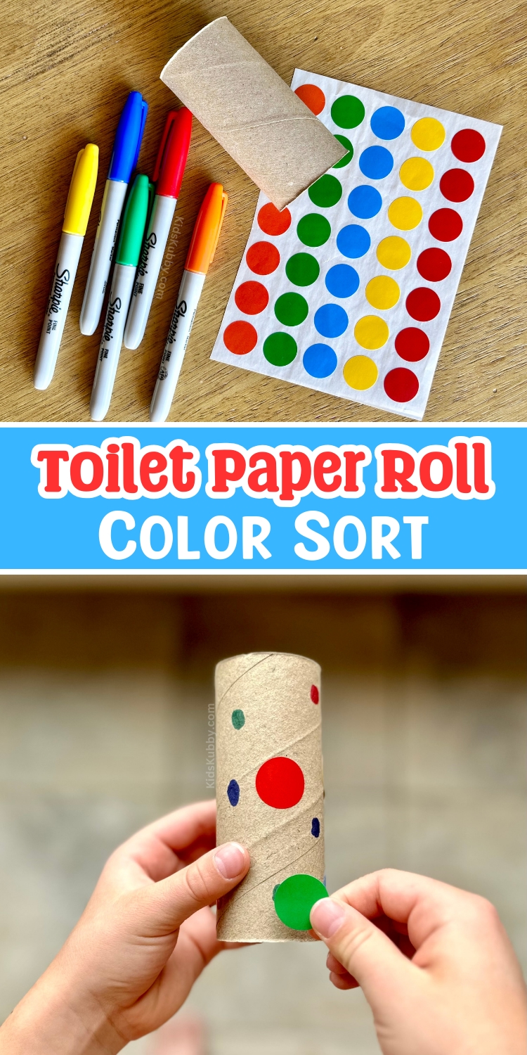 Toilet Paper Roll Color Sort