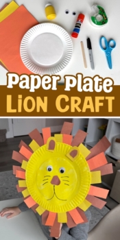 Easy Paper Plate Lion Craft