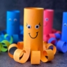 Paper Roll Octopus - Kids Kubby