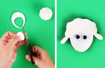 Adorable Q-Tip Sheep Craft