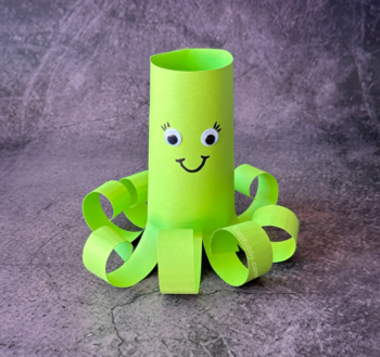Paper Roll Octopus - Kids Kubby