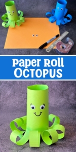 Paper Roll Octopus - Kids Kubby