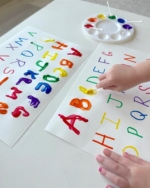 Q-Tip Alphabet Painting (Fun Learning Activity For Preschoolers)