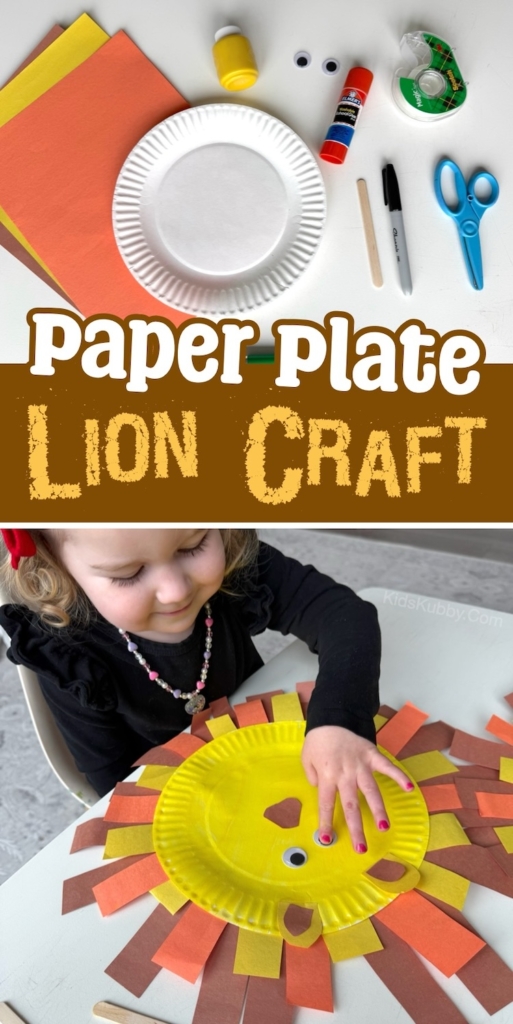 Easy Paper Plate Lion Craft