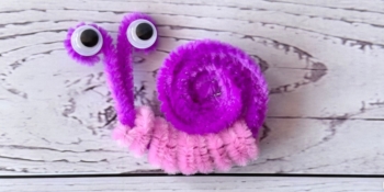 Fuzzy Pipe Cleaner Snails