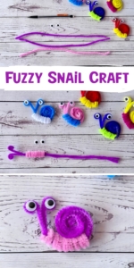 Fuzzy Pipe Cleaner Snails