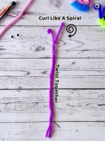 Fuzzy Pipe Cleaner Snails