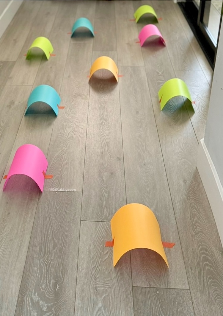 Easy Paper Tunnels For Toy Cars